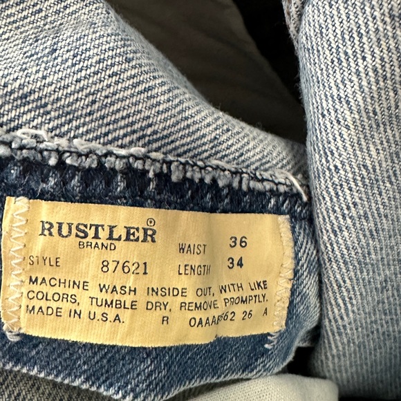 Rustler | Jeans | Vintage Rustler Jeans Blue Denim Pants 36x34 | Poshmark